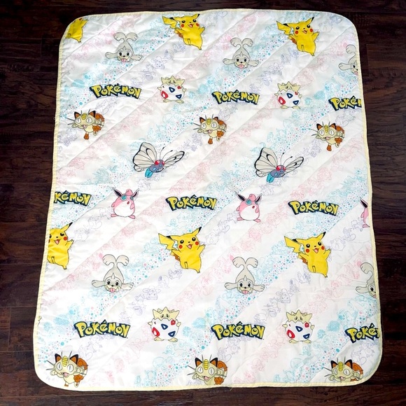 Pokemon | Bedding | Vintage Y2k Pokmon Quilt Blanket 43 X 5 | Poshmark